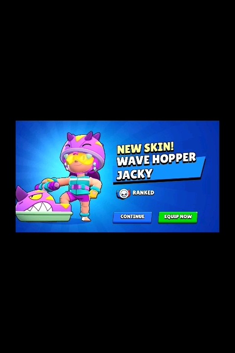 I HAVE NEW SKIN : WAVE HOPPER JACKY #brawlstars - YouTube