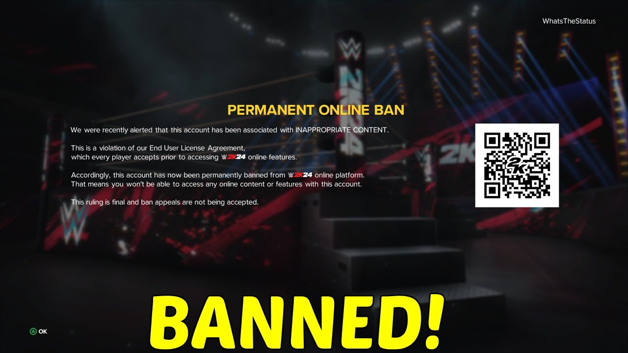 2K HAS BANNED WHATSTHESTATUS FROM WWE2K24! HERES EVERYTHING YOU NEED TO ...