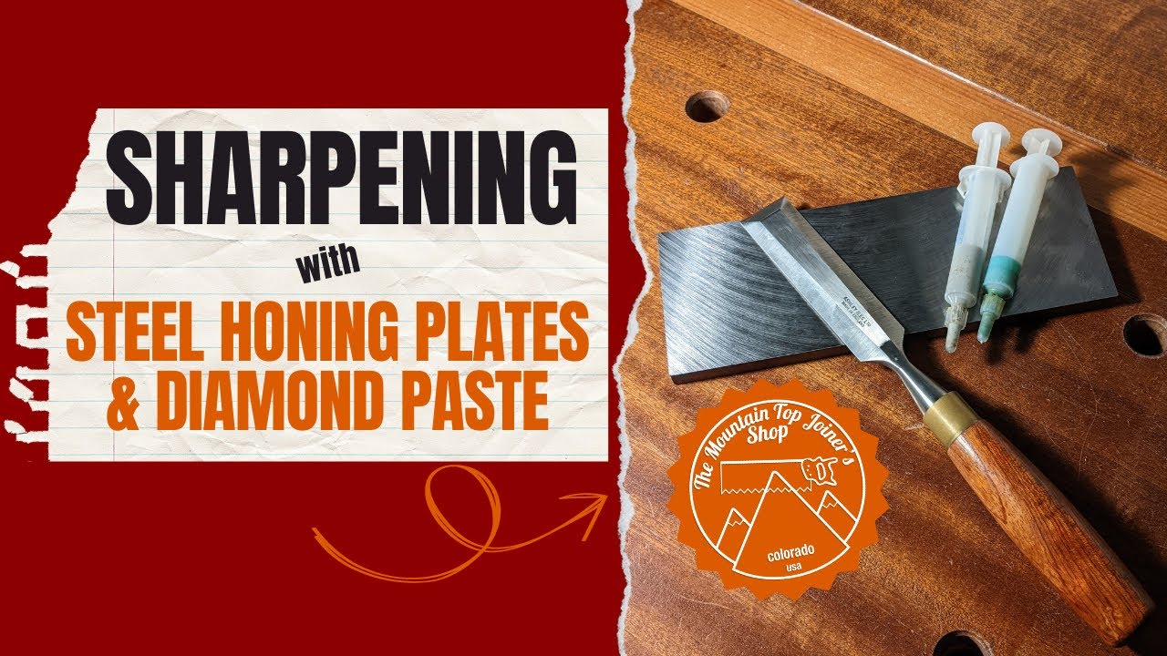 Sharpening With Steel Honing Plates & Diamond Paste - YouTube
