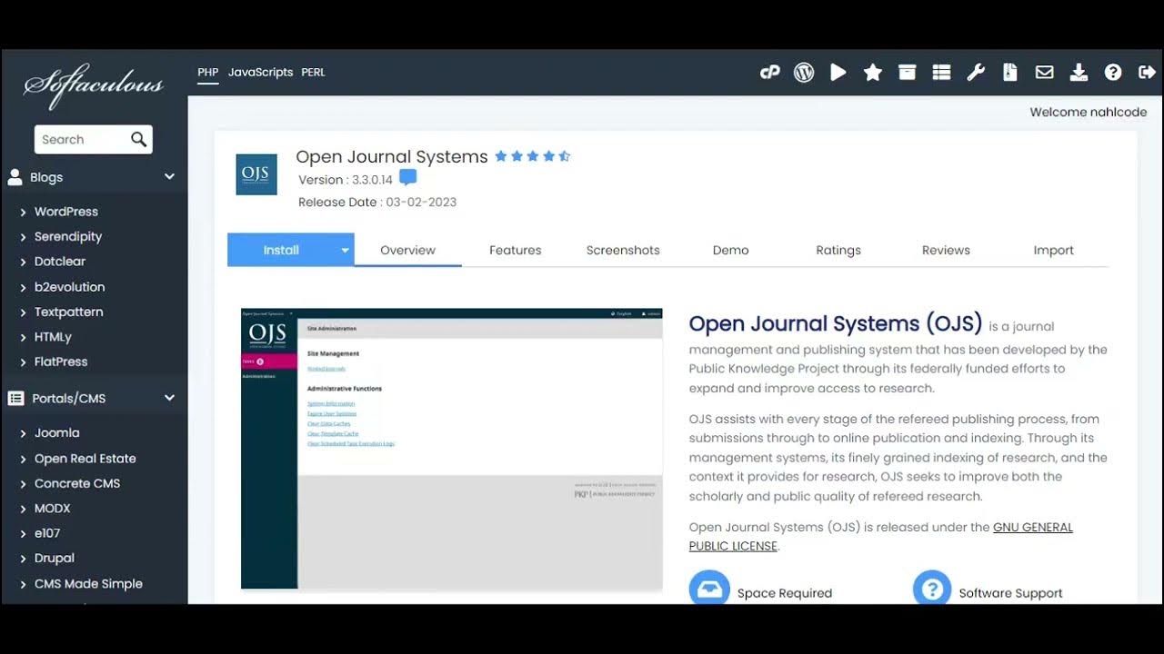 Cara Install OJS di Hosting CPanel | #tutorialojs - YouTube