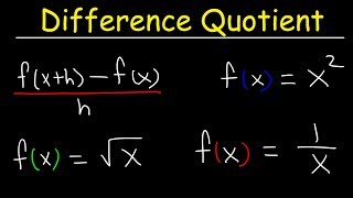 Difference Quotient | Maths