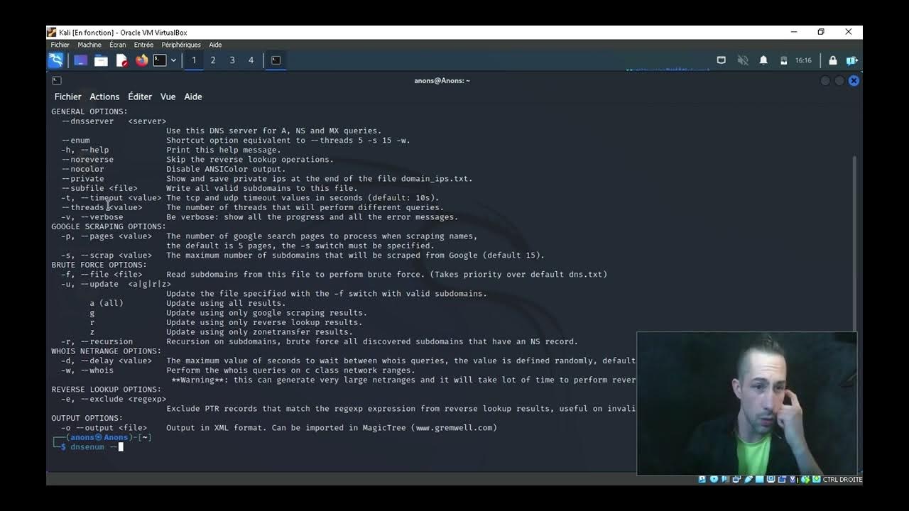 HackMania : Kali Linux :: Outils DNSEnum - YouTube