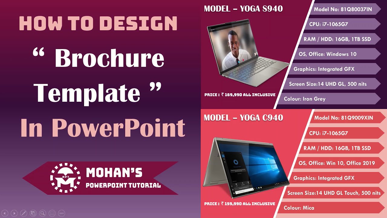 How to Create Brochure in PowerPoint - YouTube