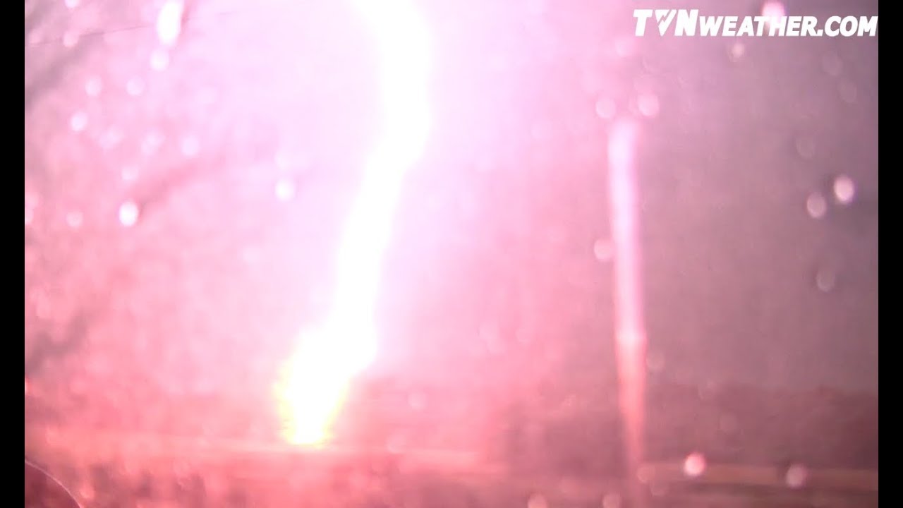 INCREDIBLE close-range lightning strike video! WOW - YouTube