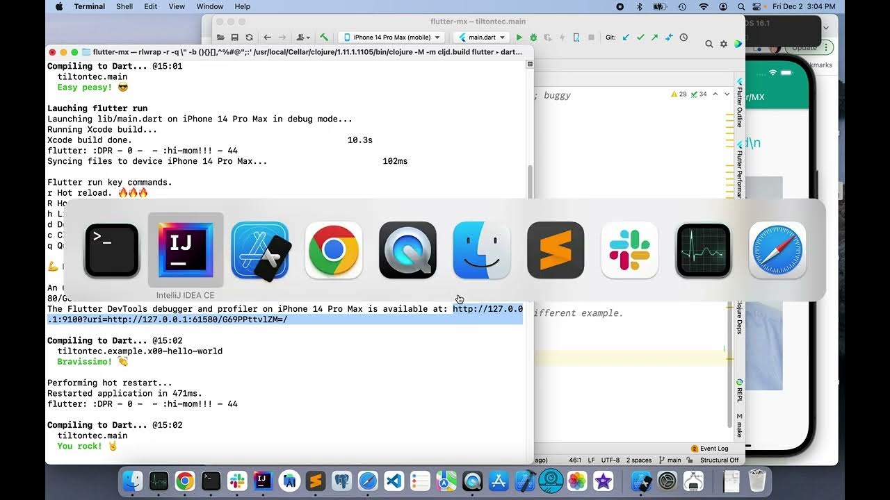 Flutter/MX Workflow, with ClojureDart - YouTube