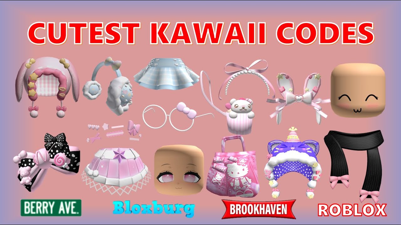 CUTEST KAWAII ACCESSORY CODES & LINKS [] Brookhaven, Bloxburg, Berry ...