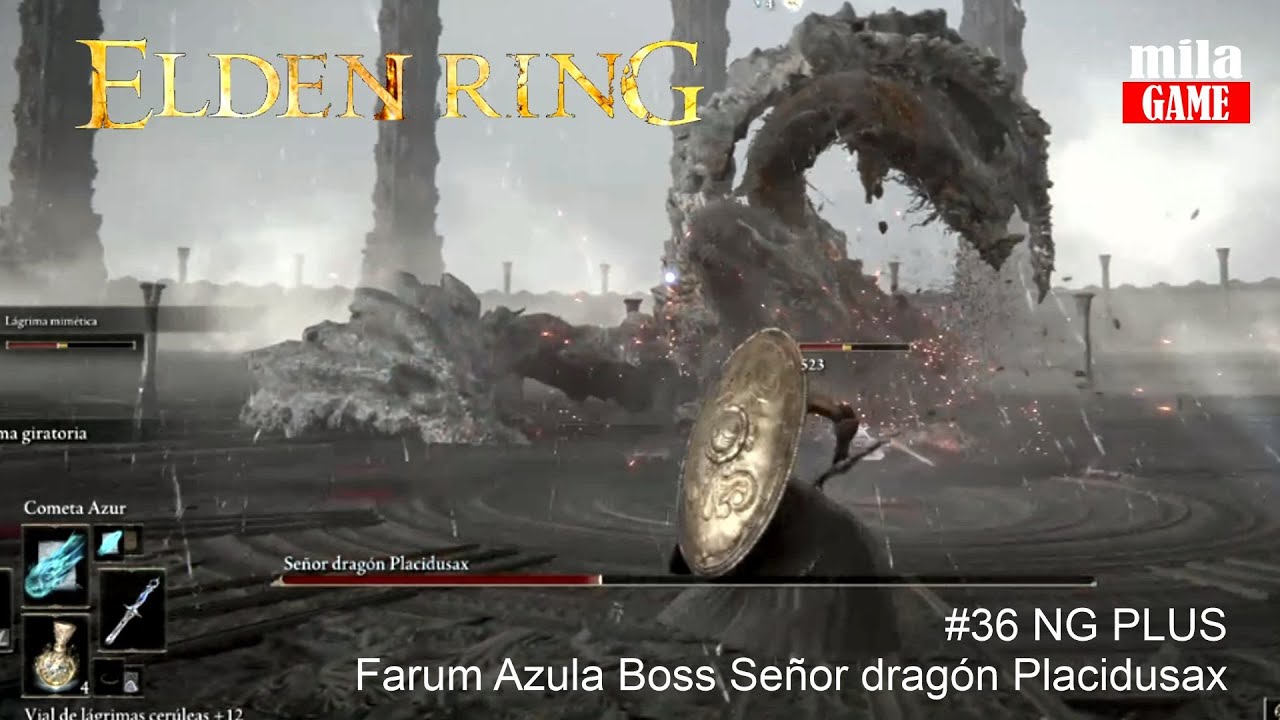 Elder Ring 36 NG PLUS - Farum Azula.Boss Señor dragón Placidusax - YouTube