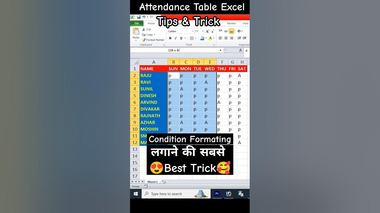 Condition format in excel | excel tips & tricks | excel shorts #excelshorts #excel#exceltips # ...