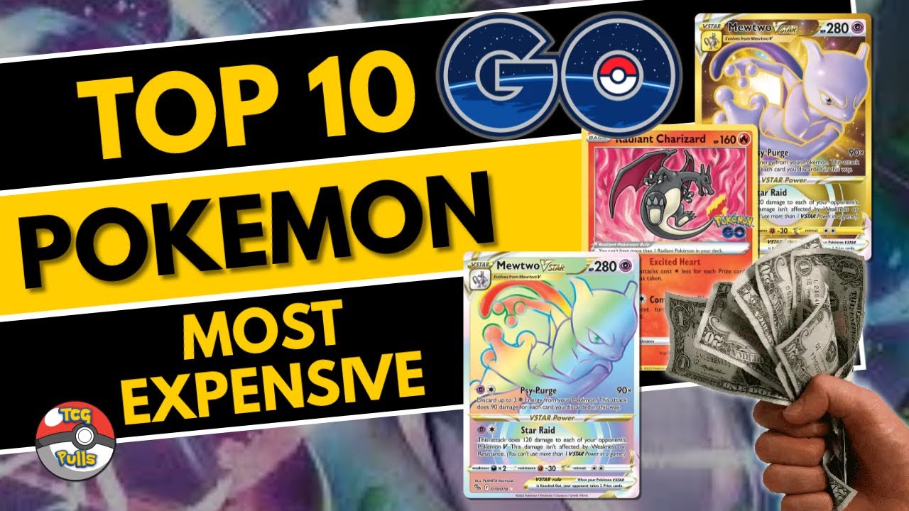 TOP 10 Most Expensive Pokemon Cards in GO - YouTube