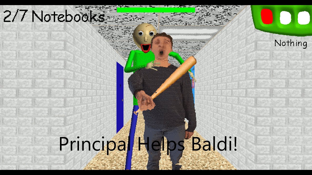 Principal Helps Baldi! vs Baldi random games - YouTube