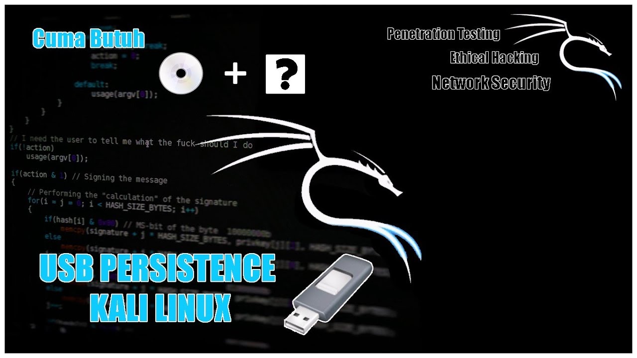 Cara Membuat Live USB Persistence Kali Linux Dengan Mudah - YouTube