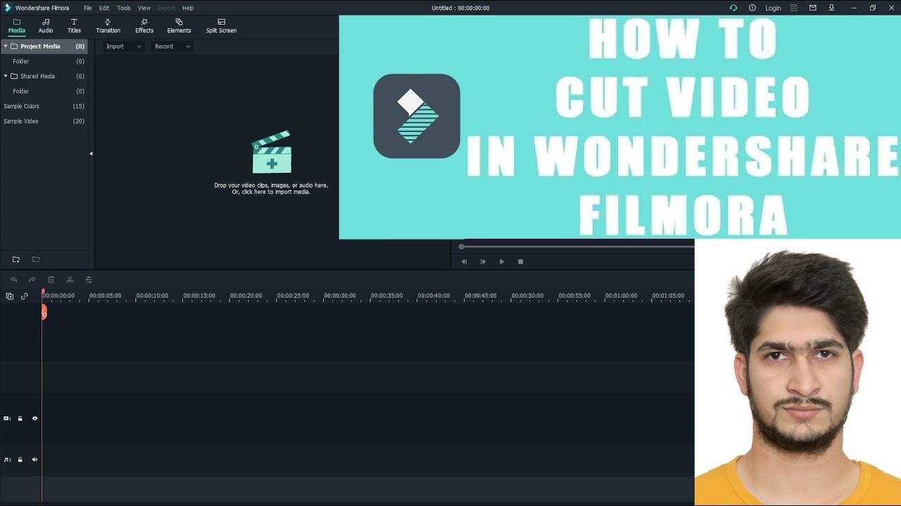 How to Split / Trim / Cut a Video in Wondershare FILMORA X (in HINDI ...