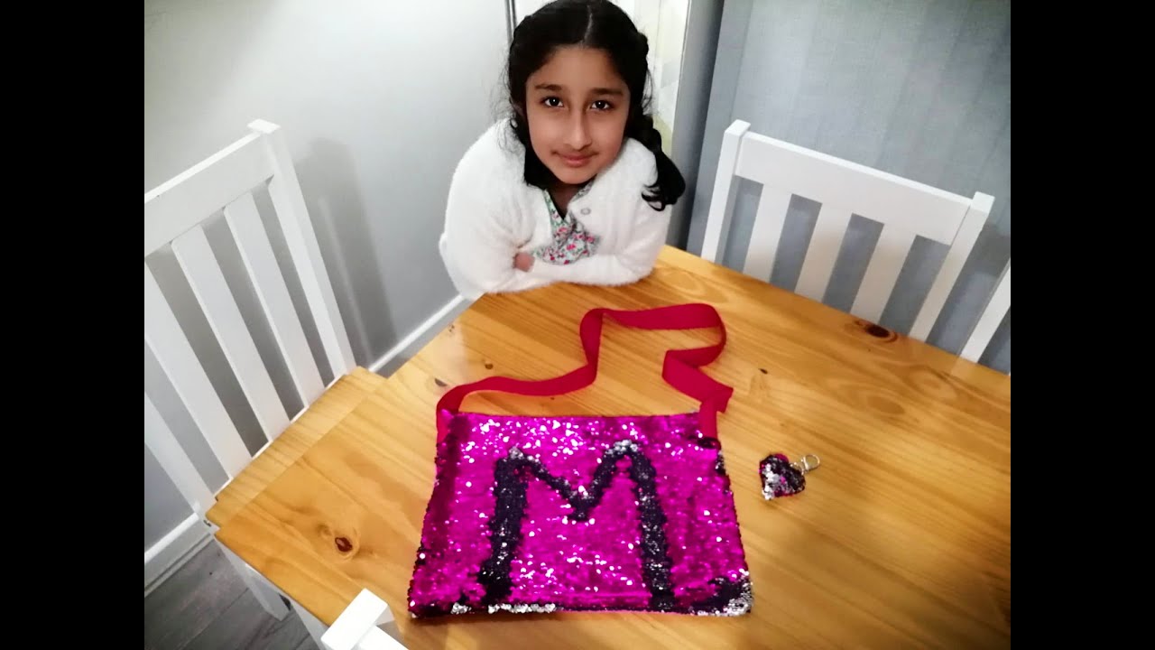 DIY: flip sequin bag and keychain + funny bloopers - YouTube