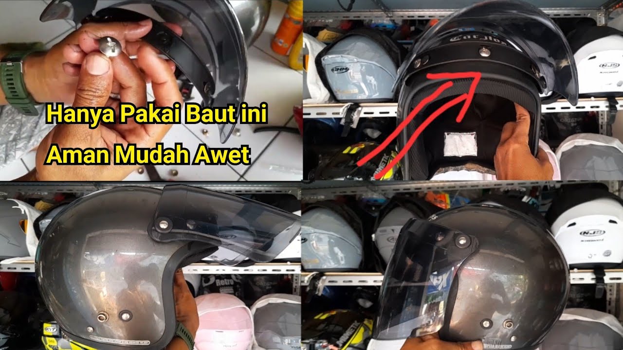 Ternyata Lebih Keren Pakai Kaca Snail - Tutorial Pasang Pet Visor Di ...