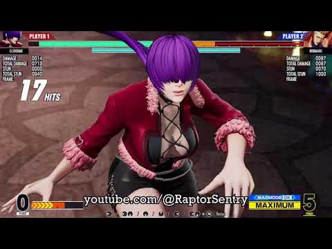 KOF XV Orochi Shermie Anti-Air Shatterstrike Trade Only TOD 100% Combo (Mid Blue Raw Max) - YouTube
