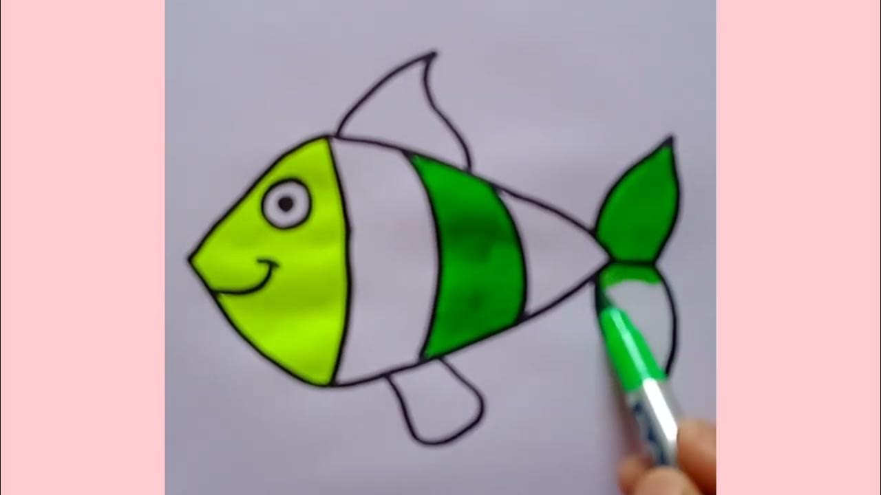 Fish Drawing||How To Draw Fish Drawing||Fish Drawing Easy Step By Step ...