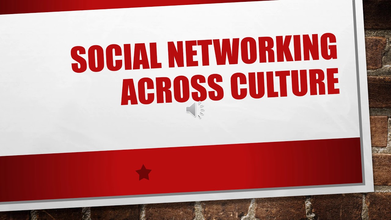 Social networking across culture/ Audio for class - YouTube