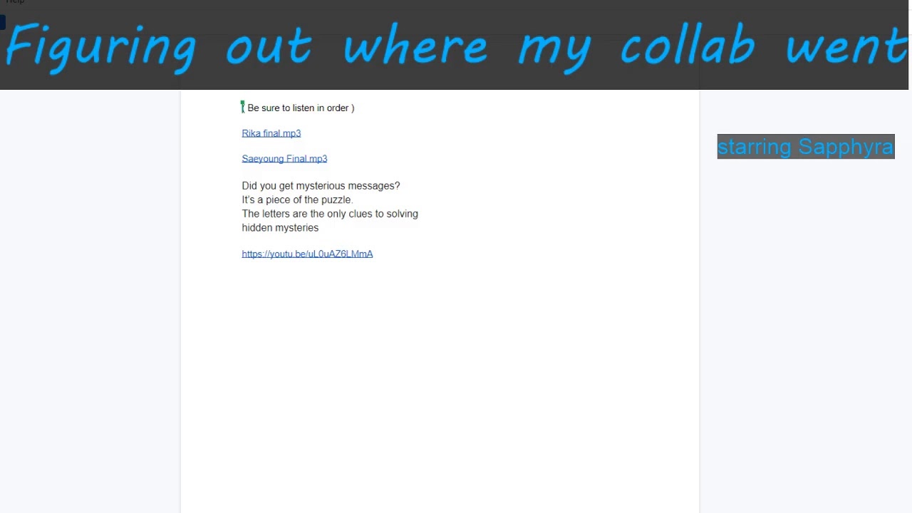 ROS MO'S MYSTIC MESSENGER FINALE - LIVE REACTION - YouTube