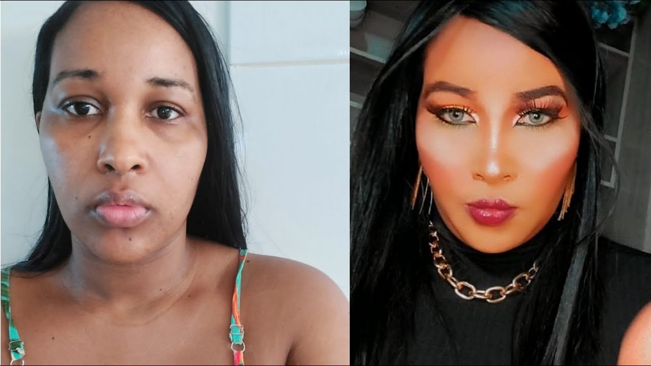 Make-up transformação #makeuptutorial #makeup #maquiagem - YouTube