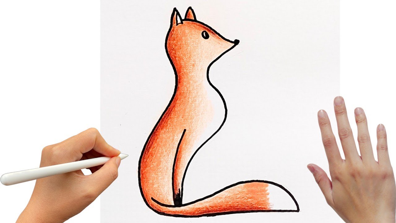Como desenhar uma Raposa fácil e bonita / how to draw a fox - YouTube
