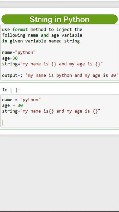 string in python | format() | In-Build Function in Python | Python String #shorts #python # ...