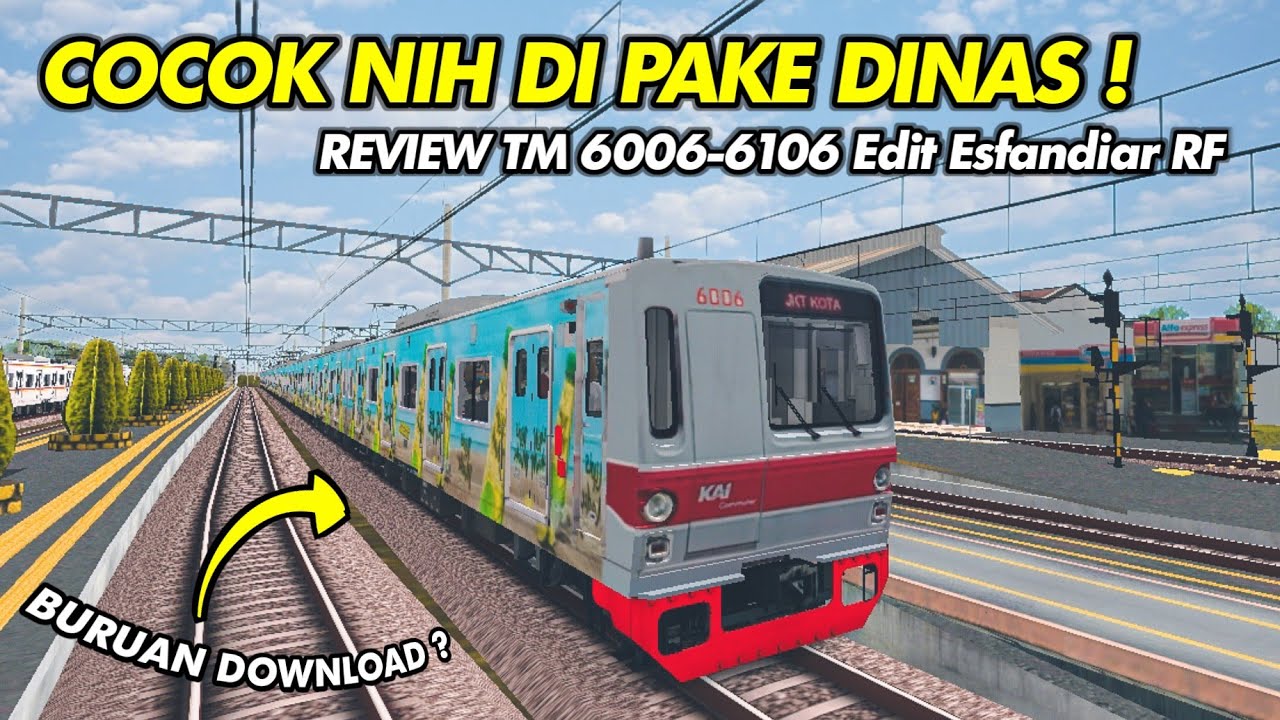 FULL STIKER REVIEW ADDONS KRL TM 6000 EDIT FULL STIKER IKLAN NIPIS MADU | Trainz Simulator ...