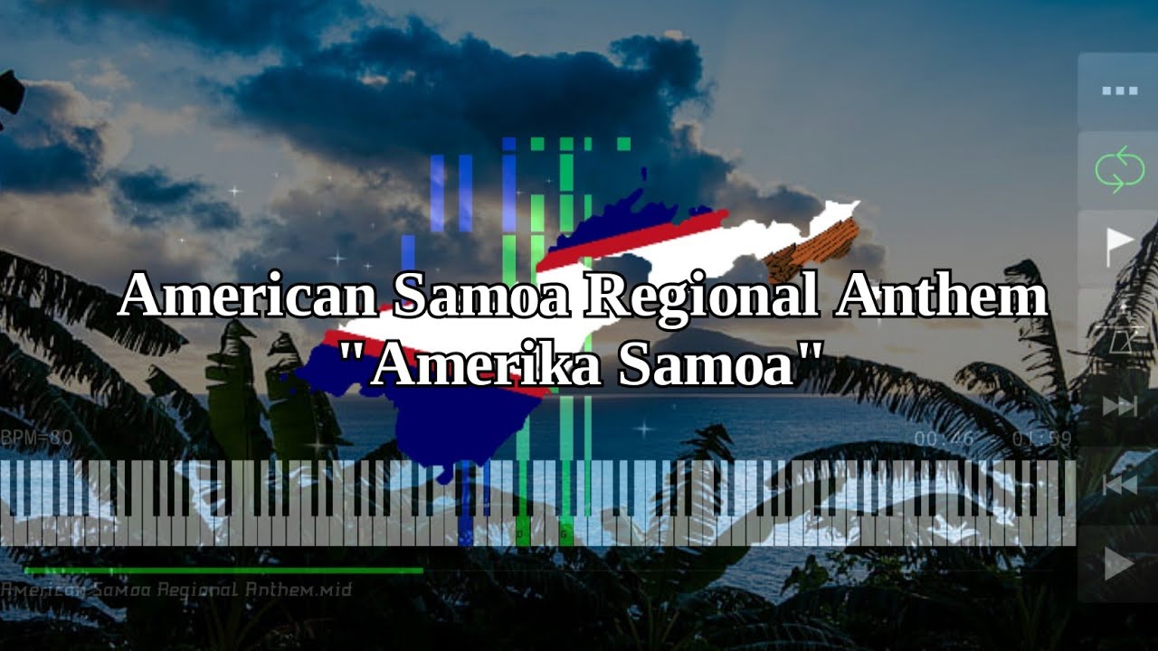 American Samoa Regional Anthem | Amerika Samoa - Piano - YouTube