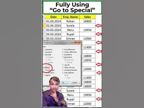 Excel Interview Questions || Excel Data Entry Tricks || Excel Time Saving Tricks - YouTube