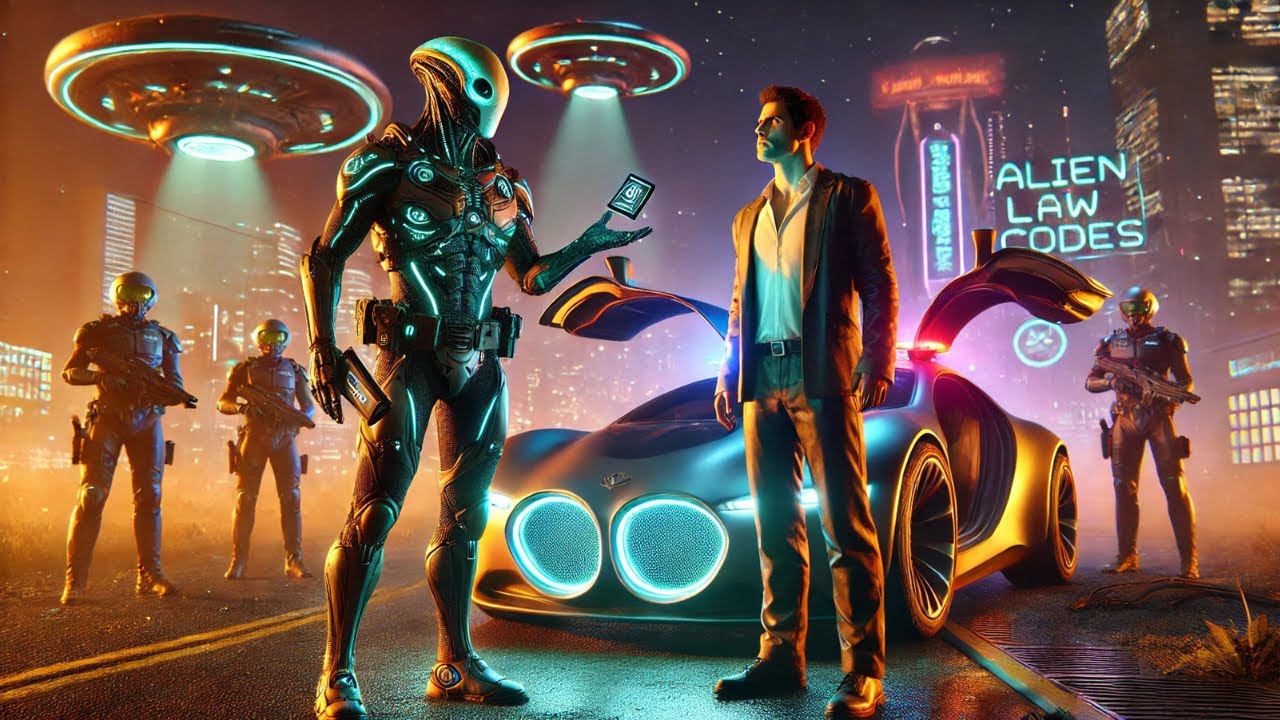 Alien police stopped a Human man for an expensive Spaceship - but a ...