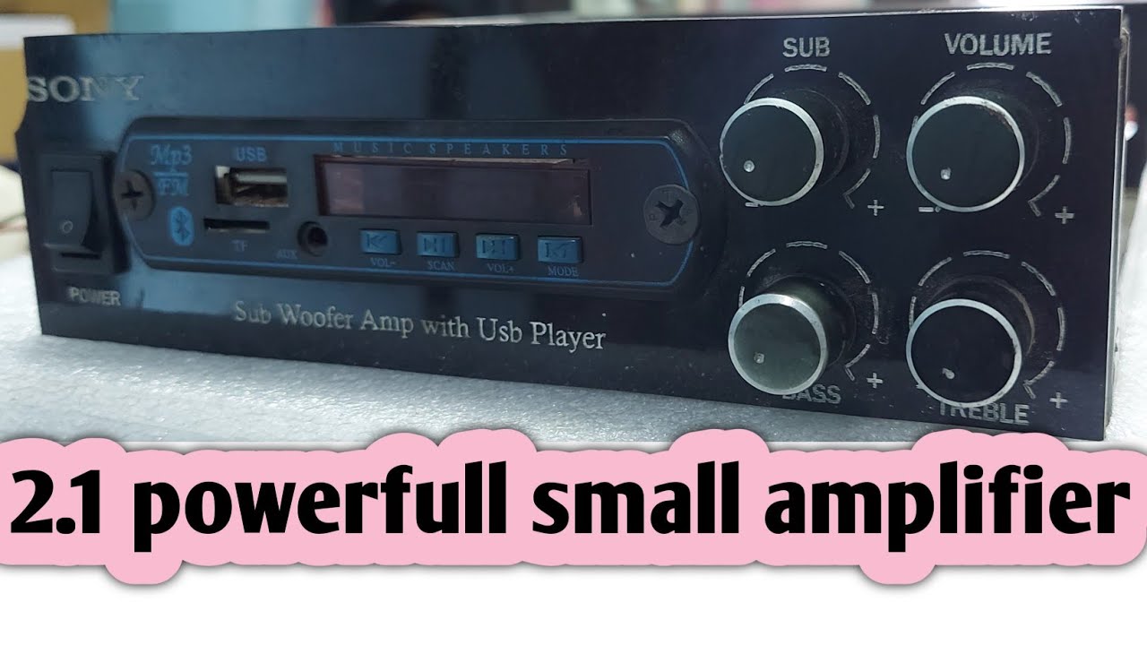 #2.1 small amplifier - YouTube