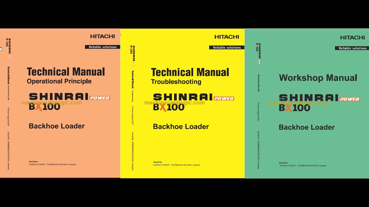 Hitachi Shinrai Power BX100 Technicial and Workshop Manual - YouTube