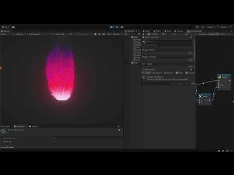 unity OSCを使った炎の色の操作 - YouTube