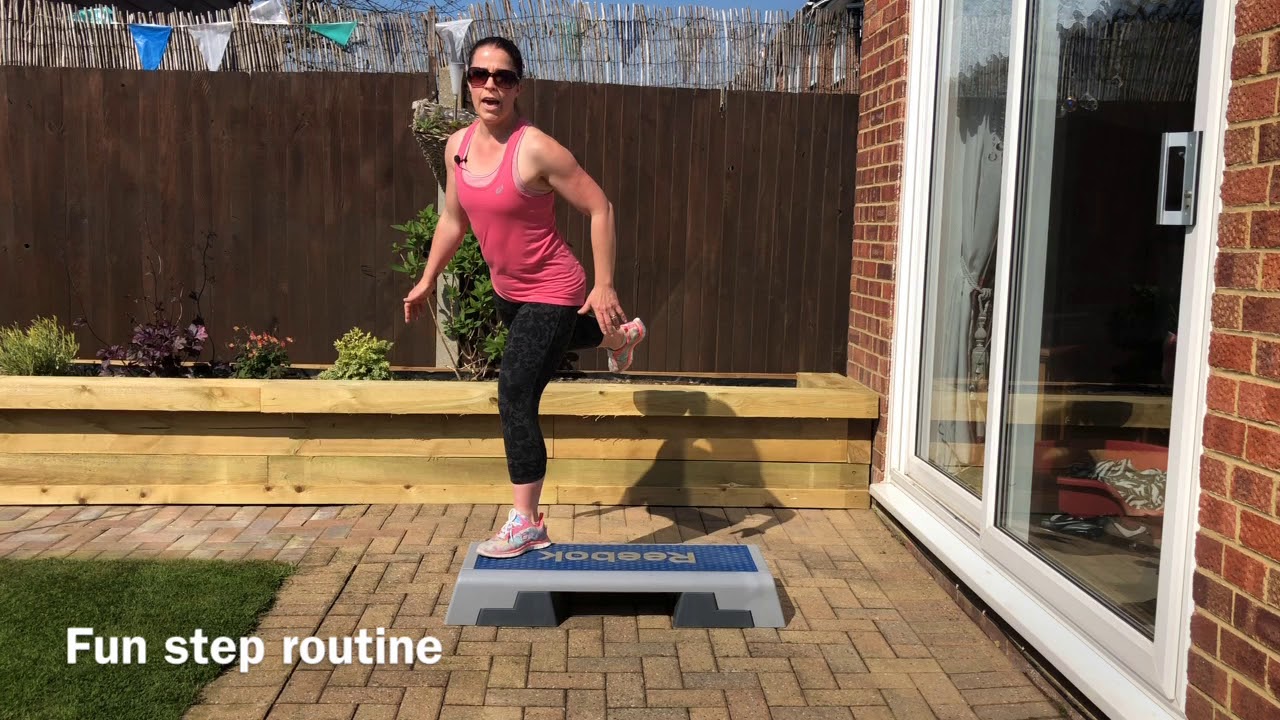 20 Minute Fun Step routine - YouTube