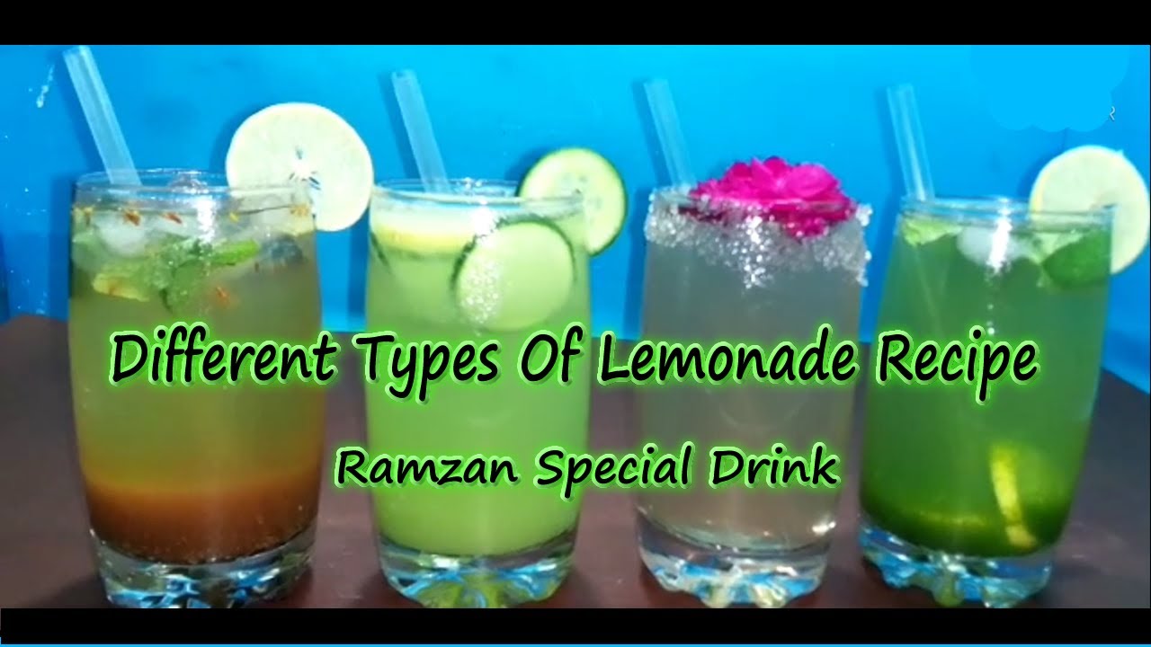 Different Types of Lemonade Recipe | Lemonade Recipe | Kitchen With ...