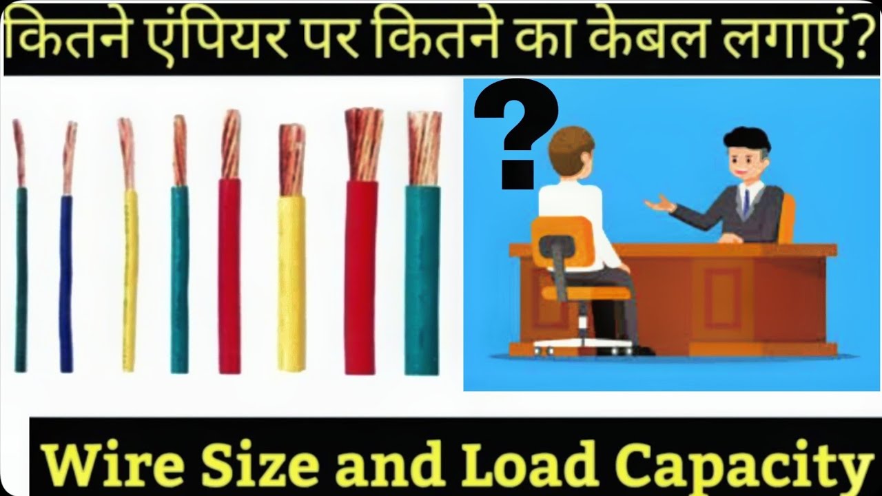 Ampere capacity of load wire!!load cable!!Wire size and load capacity ...