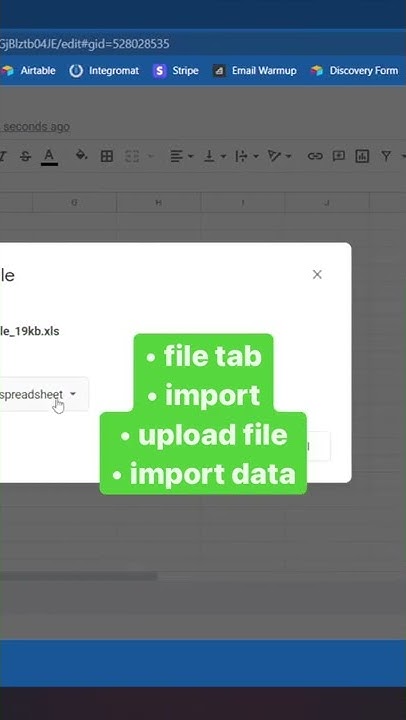 Import data to Google sheets - YouTube