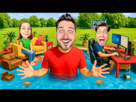 HAVUZUN ALTINA EV YAPTIK! *Son Çıkan Kazanır*