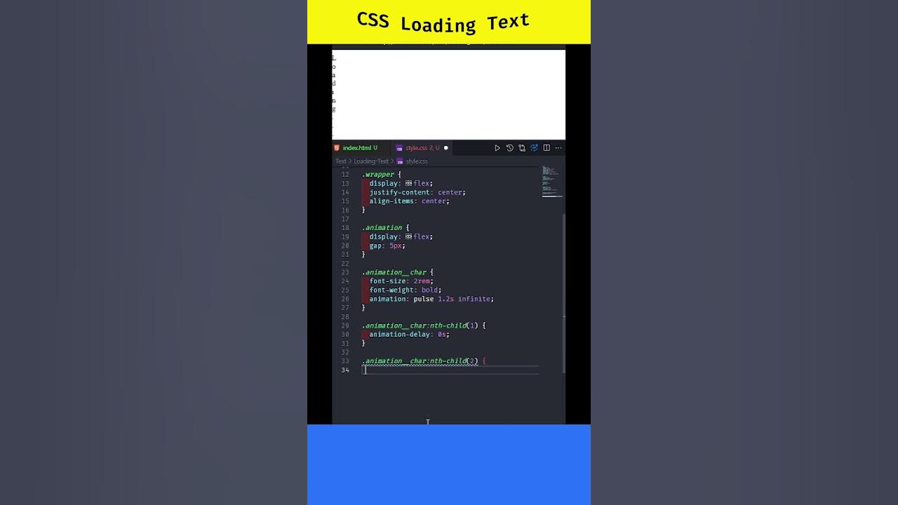 CSS Loading Text Animation Create Stunning Effects with Pure HTML & CSS - YouTube