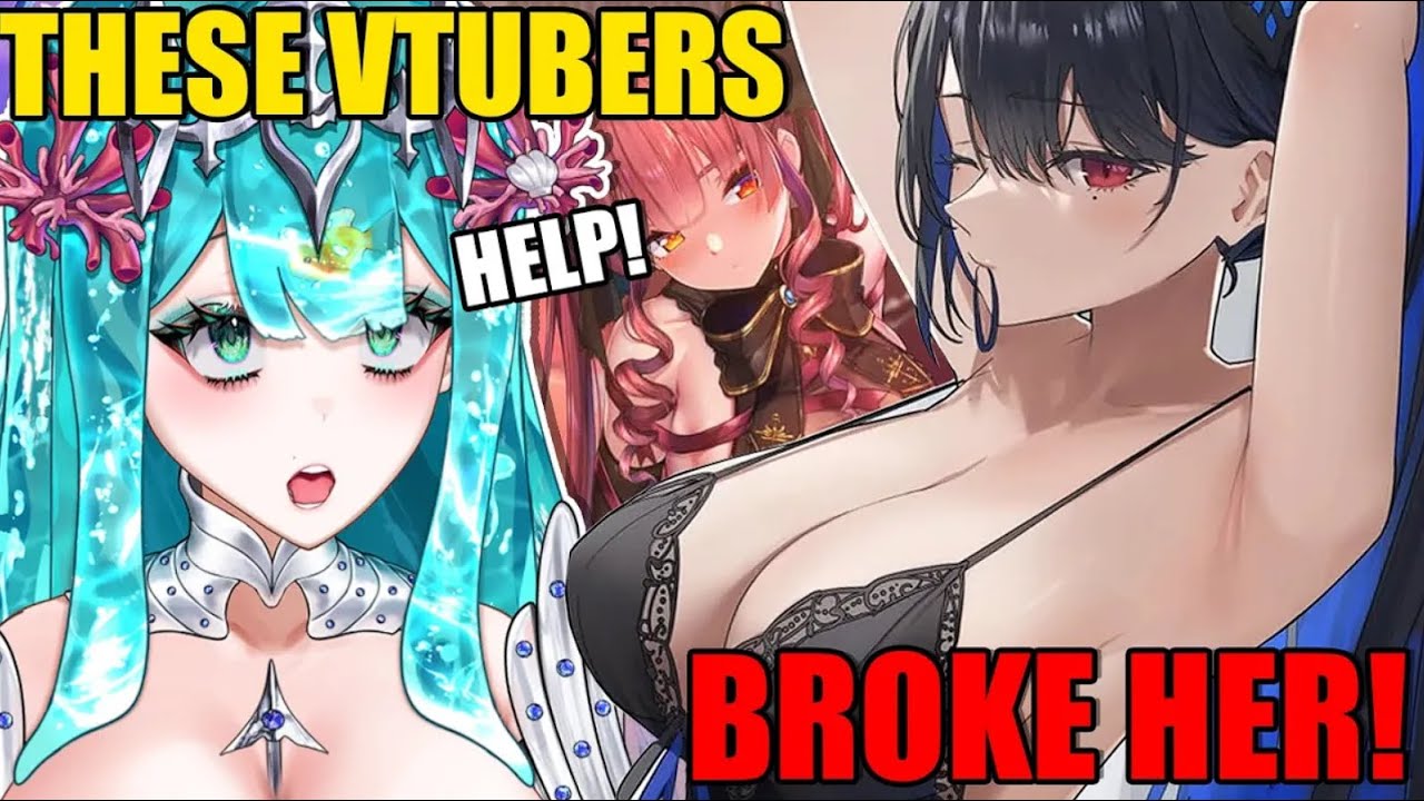 Poseidon reacts to the most INSANE VTuber clips. They destroyed her. - YouTube