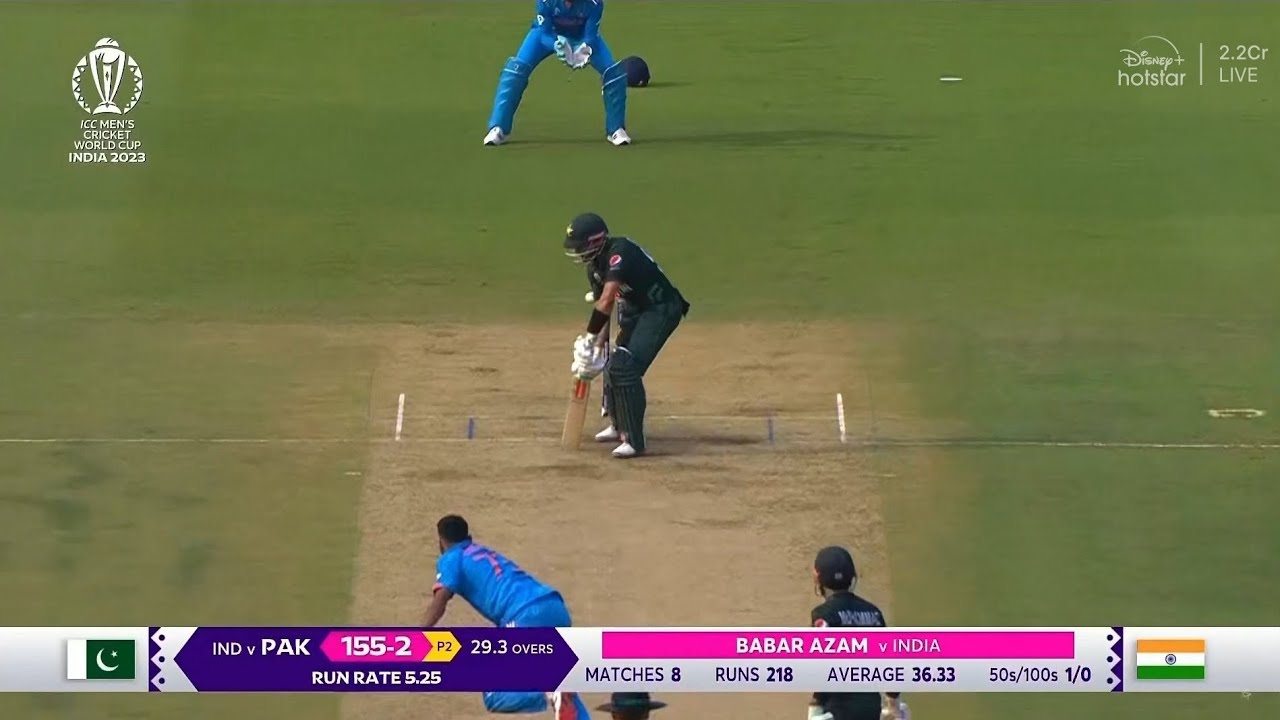 Babar Azam wicket today l Babar Azam out today l India vs Pakistan ...