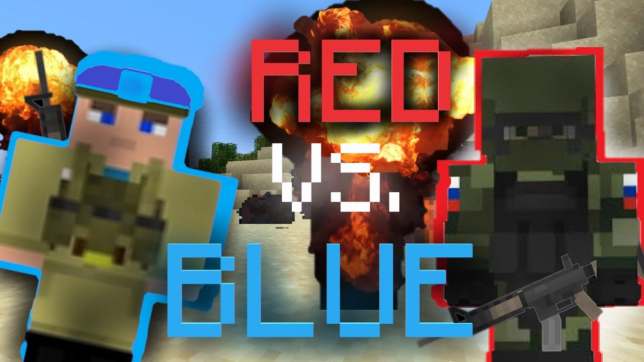 Minecraft Red Vs. Blue | COME JOIN THE FIGHT!! - YouTube