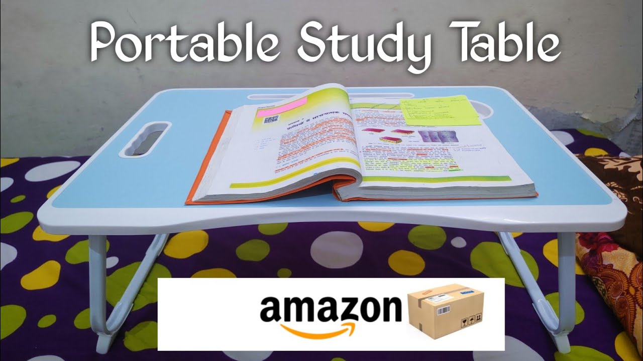Portable Study Table 🖊️ || Mini Study Table || Bed Table - YouTube