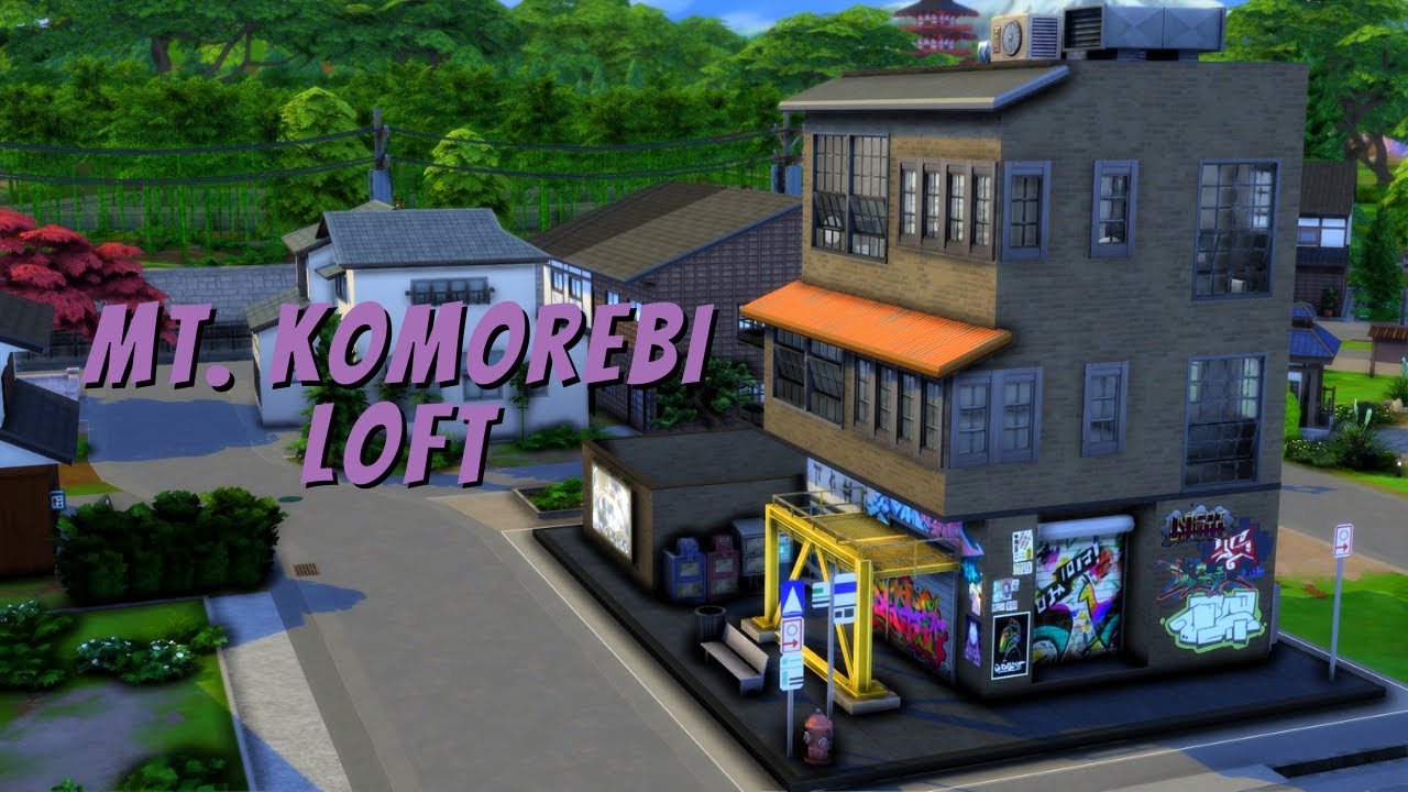 Mt. Komorebi Loft | The Sims 4: Speed Build - YouTube