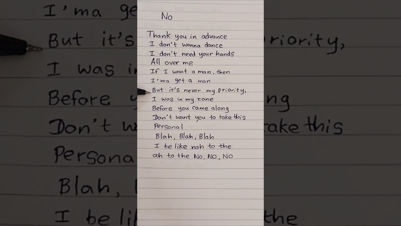 No lyrics song by Meghan Trainor #song #music #lyrics #no - YouTube