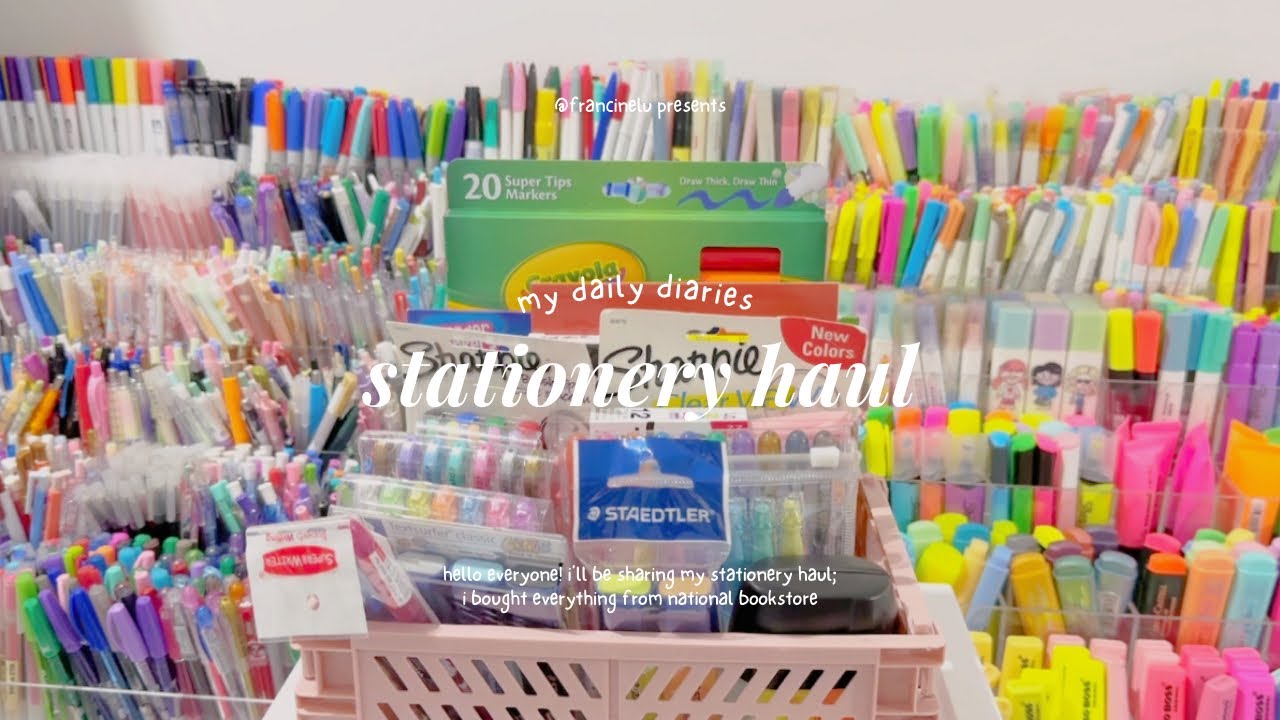 stationery haul + stationery collection tour - YouTube