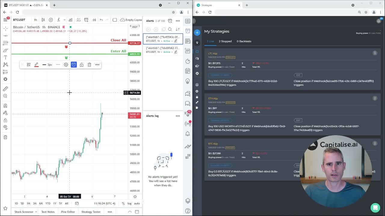 How to trigger multiple strategies using webhooks with Capitalise.ai - YouTube