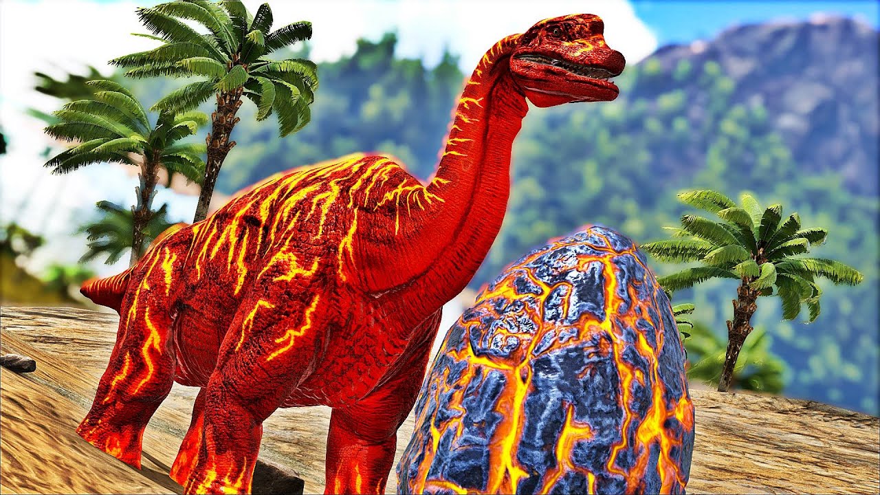 NASCEU UM RARO BEBÊ X-LAVA BRACHIOSAURUS NO OVO MISTERIOSO DO ...