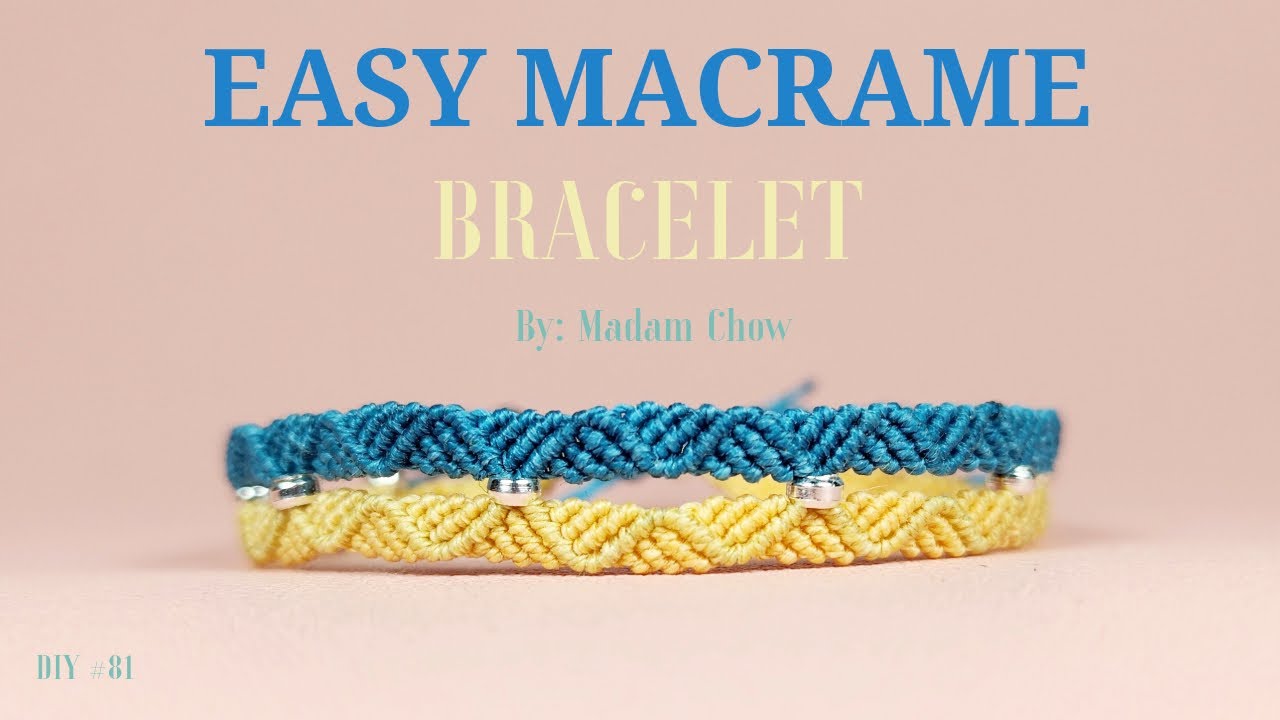 Macrame Tutorial / How To Make: Double Zigzag Pattern Bracelet - YouTube