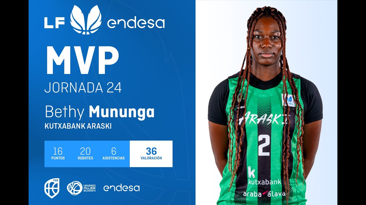 Bethy Mununga, MVP de la Jornada 24 de la Liga Femenina Endesa - YouTube