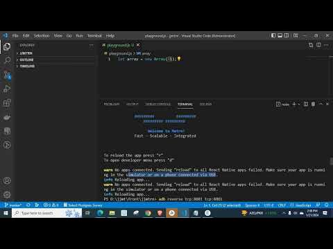No apps connected Sending reload to all React Native apps failed Make sure your app is running ...